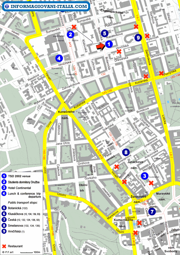 Mappa di Brno - Cartina di Brno