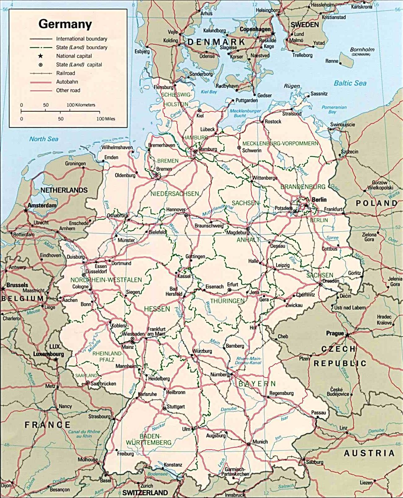 Mapa Alemania Mapa Alemania