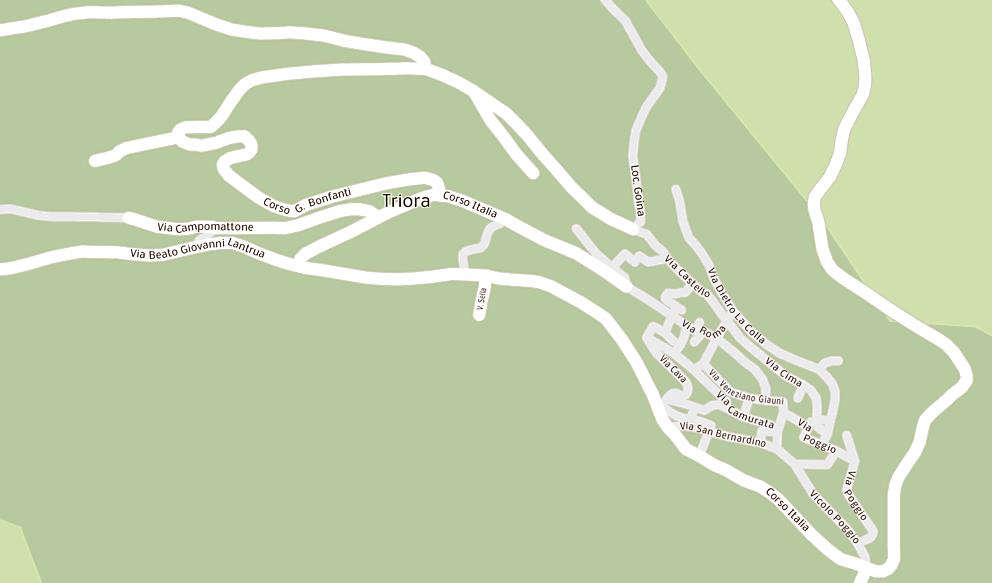Karte von Triora - Stadtplan Triora