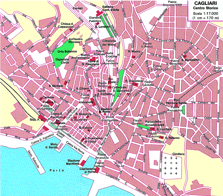 Vargiu Francesco Cagliari Italy Map